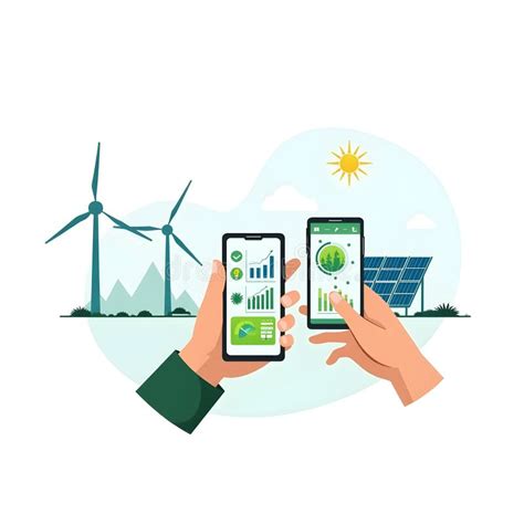 Renewable Energy App Monitoring Wind Solar Power Sustainable Technology Management Investment Ai