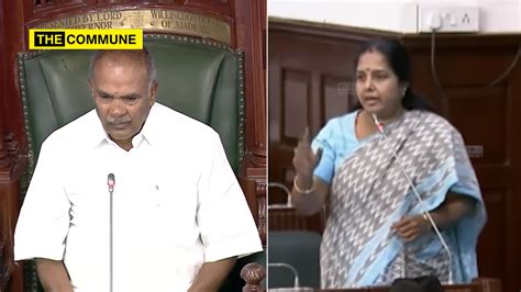 Tn Speaker Appavu Expunges Bjp Mla Vanathis Remarks On Untouchability Repeatedly Interrupts