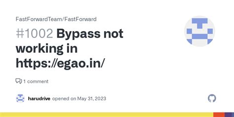 Bypass Not Working In · Issue 1002 · Fastforwardteamfastforward · Github