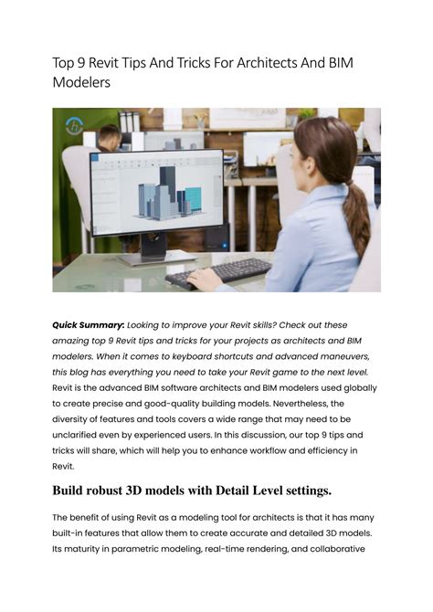 PPT Top 9 Revit Tips And Tricks For Architects And BIM Modelers