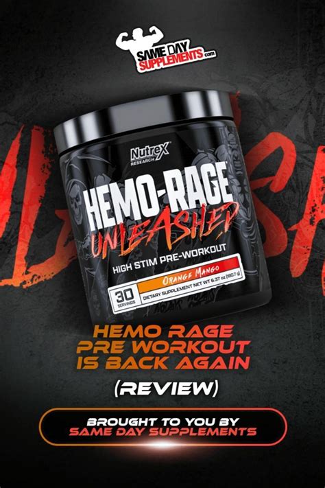Hemo Rage Pre Workout Unleash Your Gym Performance