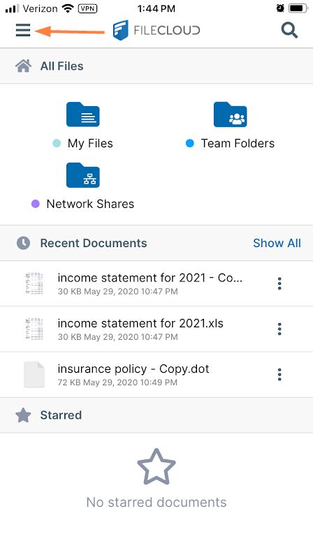 IOS Settings For FileCloud FileCloud Docs Server
