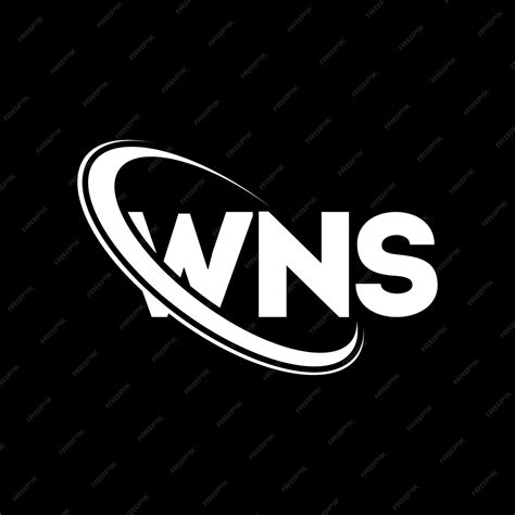 Wns 로고 Wns 문자 Wns 글자 로고 디자인 이니셜 Wns 로그와 원과 대문자 모노그램 로고 Wns 타이포그래피 기술 비즈니스 및 부동산 브랜드 프리미엄 벡터