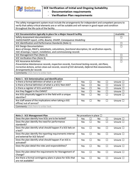 Sce Verification Checklist Pdf Systems Thinking Systems Engineering