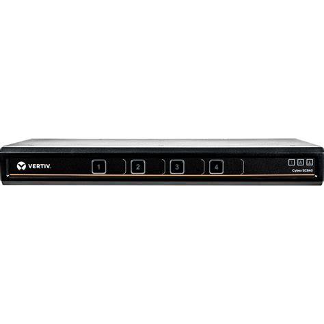 Vertiv Cybex Sc840 Secure 4 Port Kvm Switch Single Head Dvi I Dual