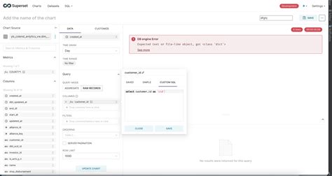 How To Use Custom SQL In Metric Field In Chart Issue 8727 Apache