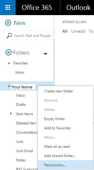 Delegate Mailbox Permissions Via Office 365 IT Services