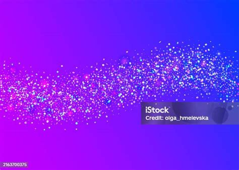 카니발 종이 라이트 패턴 디지털 리본 파티 배경입니다 눈부심 깜짝 템플릿 떨어지는 디자인 블루 디스코 색종이 무지개 빛깔의 반짝이 보라색 카니발 종이 0명에 대한 스톡 벡터