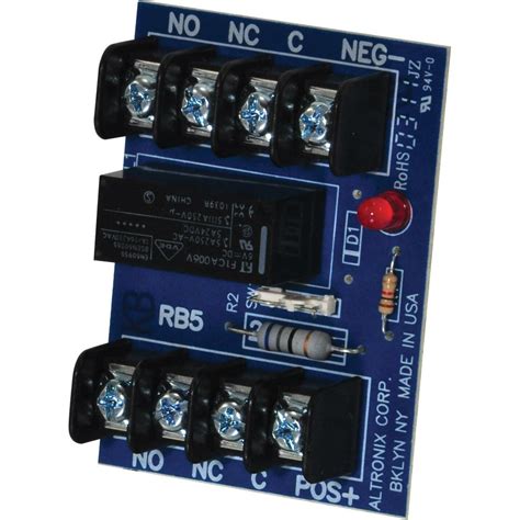 Altronix Rb5 Relay 6vdc12vdc Selectable Operation 5 Amp Dpdt Contac Network Hardwares