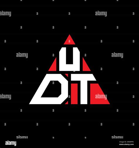 UDT Triangle Letter Logo Design With Triangle Shape UDT Triangle Logo Design Monogram UDT