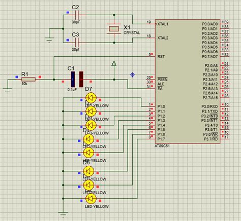 generating one second delay using internal timers of 8051 keil c at89c51 assembly language