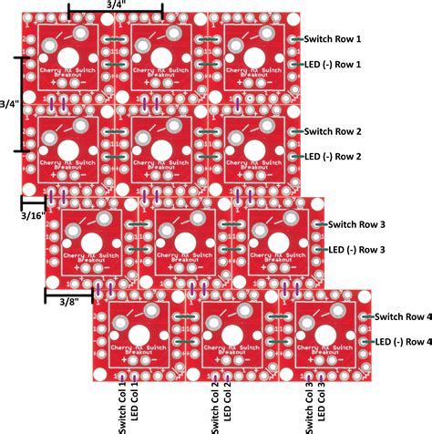 Cherry MX Switch Breakout Hookup Guide SparkFun Learn