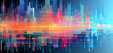 Data Visualization Futuristic Abstract Background Future Technology Abstract Geometric