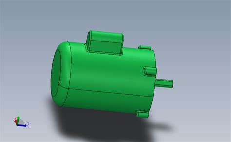 673 交流电机 Solidworks 2018 模型图纸下载 懒石网