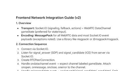 Frontend Network Integration Guide V2 Sinan Ata
