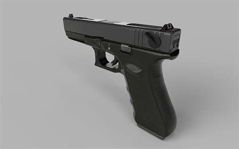 3d Model Glock 18c Gun Vr Ar Low Poly Cgtrader