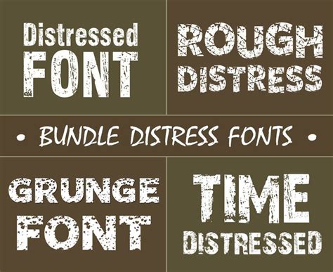 Distressed Font Grunge Font Distressed Letters Font Distressed Font For