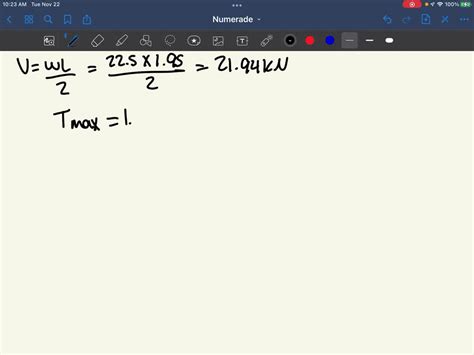 solved for the beam shown a construct the bending moment and shear