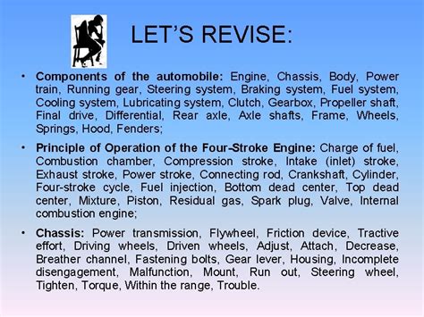 Lets Revise Components Of The Automobile Engine Chassis