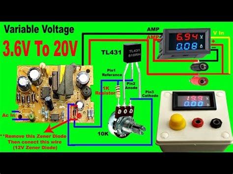 Convert Any Fixed Voltage Adapter To Variable Voltage Output V V YouTube Voltage