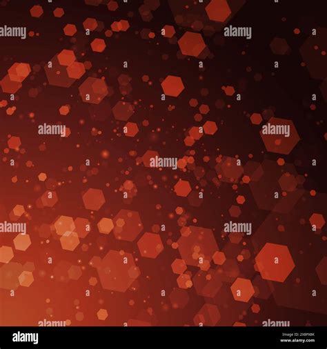 A Myriad Of Hexagonal Shapes Cluster Together Against A Dark Red Background Resembling A