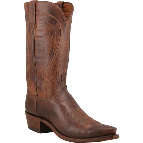 Lucchese 1883 Mens Bart Western Boots Tan