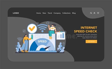 Wi Fi Network Dark Or Night Mode Web Or Landing Specialist Setting Up Stock Vector