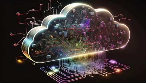 Cloud Computing Generative Ai Stock Illustration Illustration Of