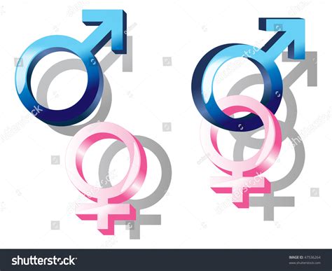 Style Clean And Professional Sex Symbol Of Male And Female Symbol Having A Sex Stock Photo