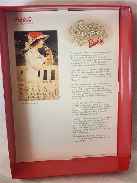 Barbie Coca Cola Summer Daydreams Collector Edition 1997 Etsy