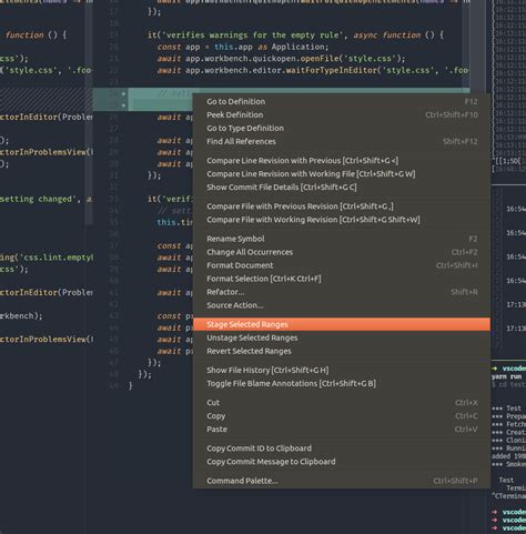 Command To Stage Hunk Under The Cursor · Issue 48323 · Microsoftvscode · Github