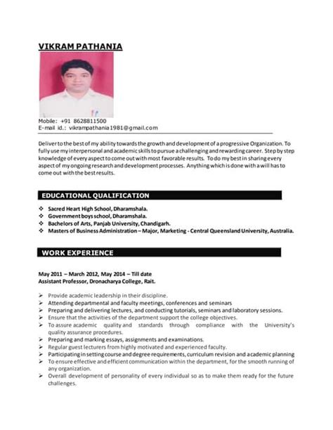 New Vikram Resume Docx