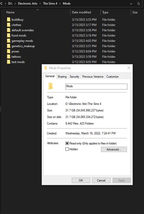 Before And After Of My Mods Folder Patting Myself