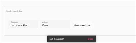 angular material snackbar customizing size and placement by abhinav
