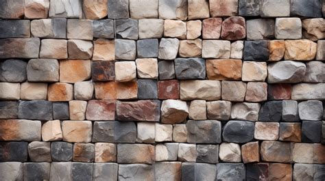 Tones Of Lightning Illuminating A Square Stone Texture Background