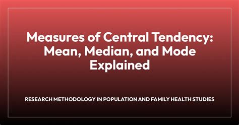 Measures Of Central Tendency Mean Median And Mode Explained Socio
