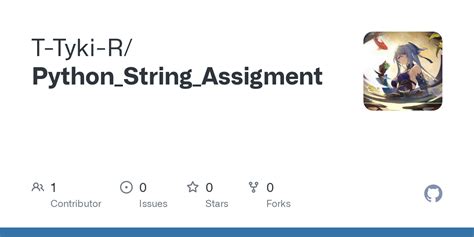 GitHub T Tyki R Python String Assigment
