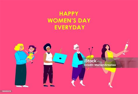 다양한 직업의 페미니즘 다른 여성 미션 직업뷰티 모델 사업가 어머니 노인 연금 레이디 동기 부여 포스터 여성 페미니즘 여성 권한