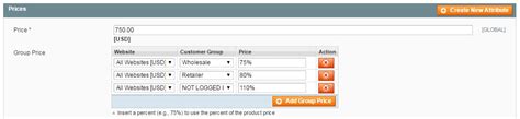 Extendware Tier Customer Group Price Percentages For Magento Firebear