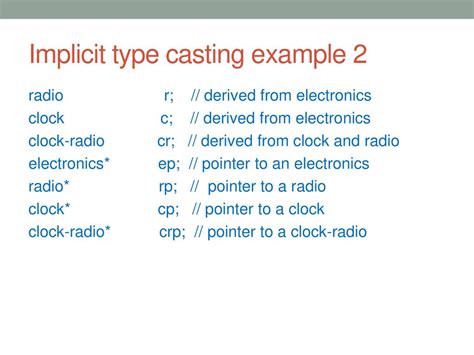 C Polymorphism Reference And Pointer Implicit Type Casting Ppt Download