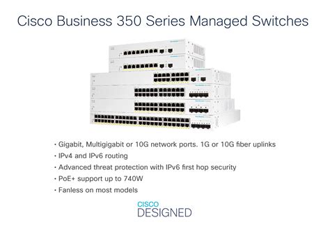 Buy CISCO DESIGNED Business CBS350 24S 4G Managed Switch 24 Port 1G SFP 2x1G Combo 2x1G