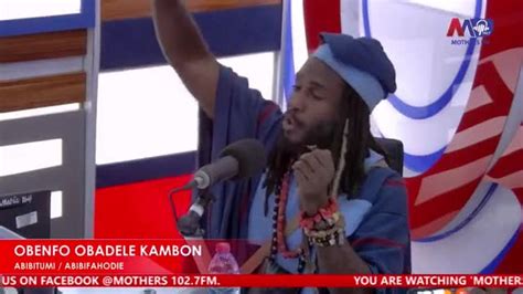 Ɔbenfo Ọbádélé Kambon On Mothers Fm Abibitumi Conference
