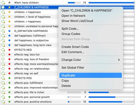 Working With Codes Atlasti 9 Mac User Manual