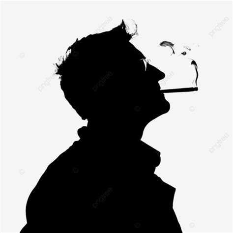 담배를 피우는 남자의 실루엣 실루엣 연기 남성 Png 일러스트 및 이미지 에 대한 무료 다운로드 Pngtree