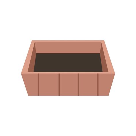 Rectangular Planter Box Rectangular Planter Box Illustration With A