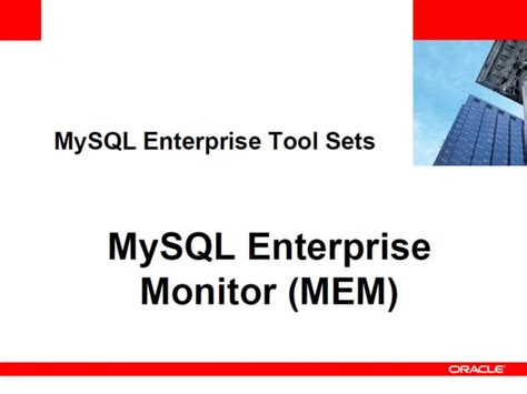Mysql Enterprise Monitor Ppt