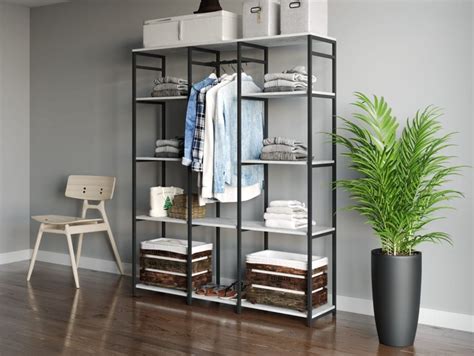 Шафа гардероб маленький вузький в сучасному стилі Лофт Drevogoods для систем зберігання речей