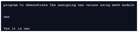 Numpy Nan Working Of Numpy Nan In Python With Examples