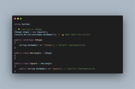 Understanding C 8 Default Interface Methods Rcsharp