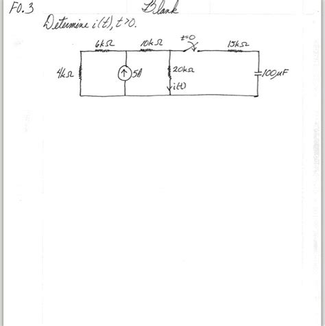 Solved Determine I T T 0 Chegg Com